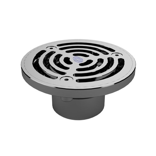 GE HeelGrate Stainless Steel Floor Drain Grate Round 100mm x 50mm PVC ...