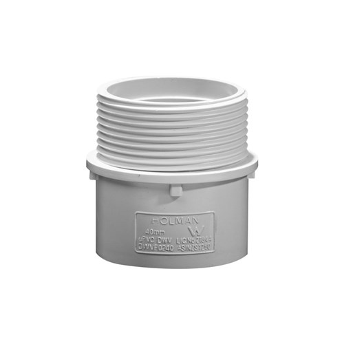 PVC DWV Connector 40mm Socket x Male Iron | Galvins Plumbing Supplies