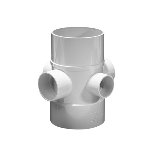 PVC DWV M&F Floor Waste Gully Multi Riser Four Way 80mm x 50mm x 40mm x ...