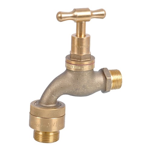 Brass T-Head Hose Tap With Vacuum Breaker 15mm x MI BSP | Galvins ...